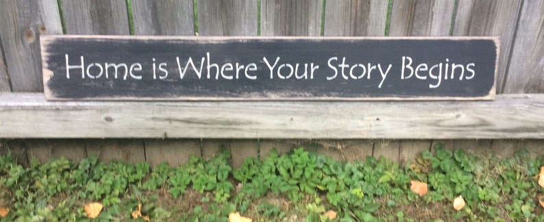 S-193 Wooden Handmade Long Sign. Home is Where Your | Etsy