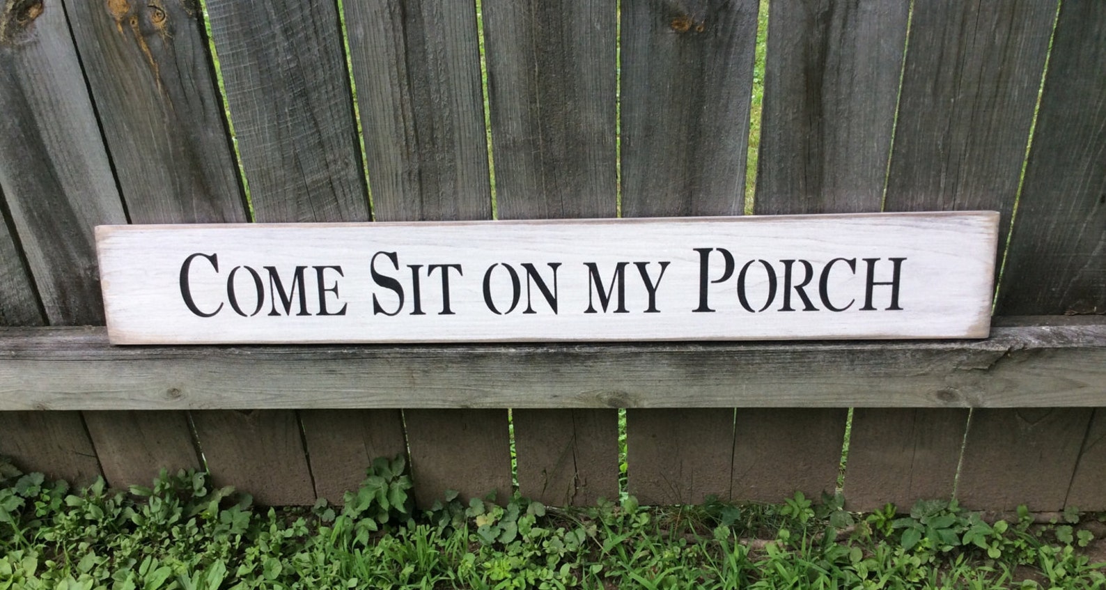 S-137 Wooden Handmade Long Sign. Come Sit on my | Etsy