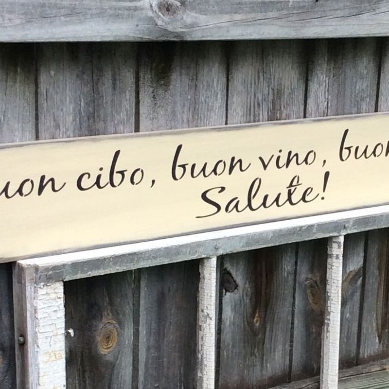 Italian Wood Sign - Etsy