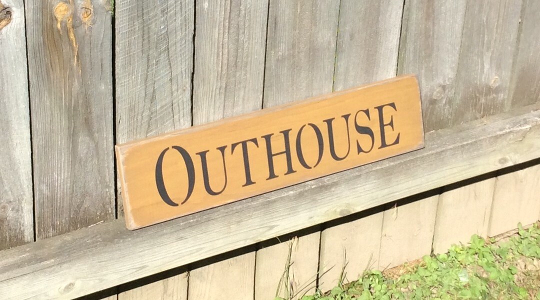 Rustic Outhouse Signs