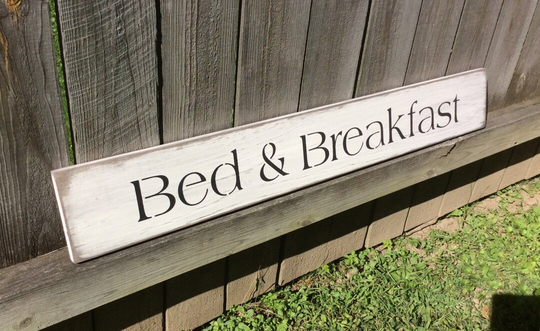 S162 Wooden Handmade Long Sign. bed & Breakfast. - Etsy