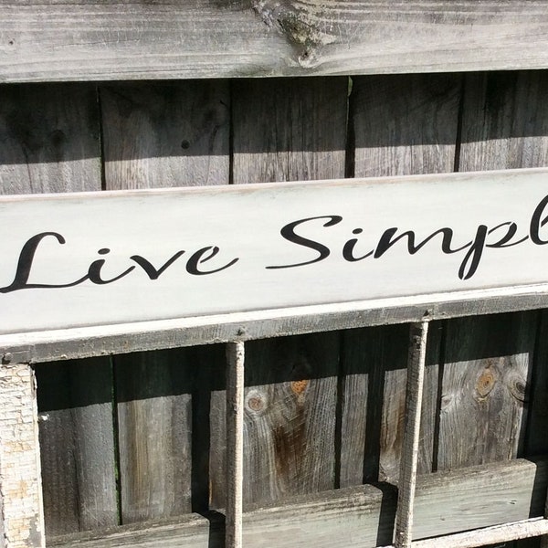 Live Simply Wall Sign - Etsy