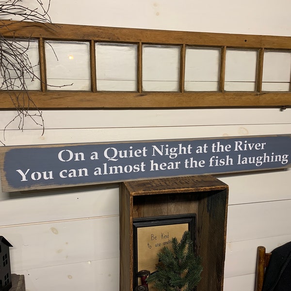 River Sign - Etsy
