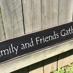 S160 Wooden Handmade Long Sign. family and Friends - Etsy