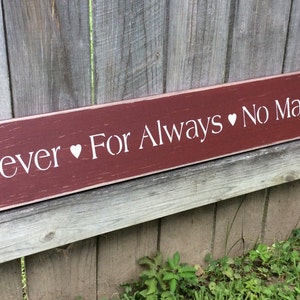 S166 Wood Handmade Long Sign. forever for Always - Etsy