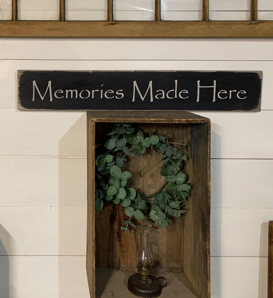Handmade Wood Sign, Memories Made Here (33' X 5.5") Family Decor ...