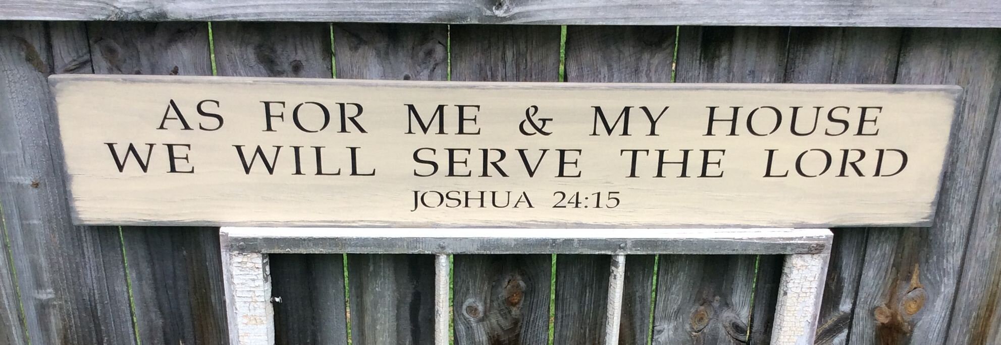 S-843 Handmade Wood Long Sign as for Me & My House We | Etsy