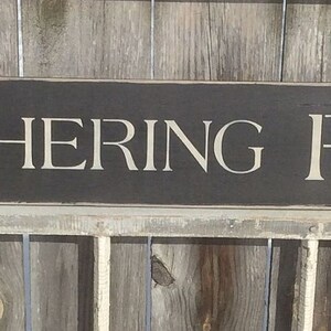 S 103 Wooden, Handmade, Long Sign. Gathering Room. 40 X 5 1/2 X 3/4 ...