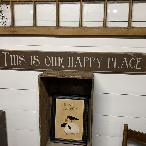 Our Happy Place Sign - Etsy