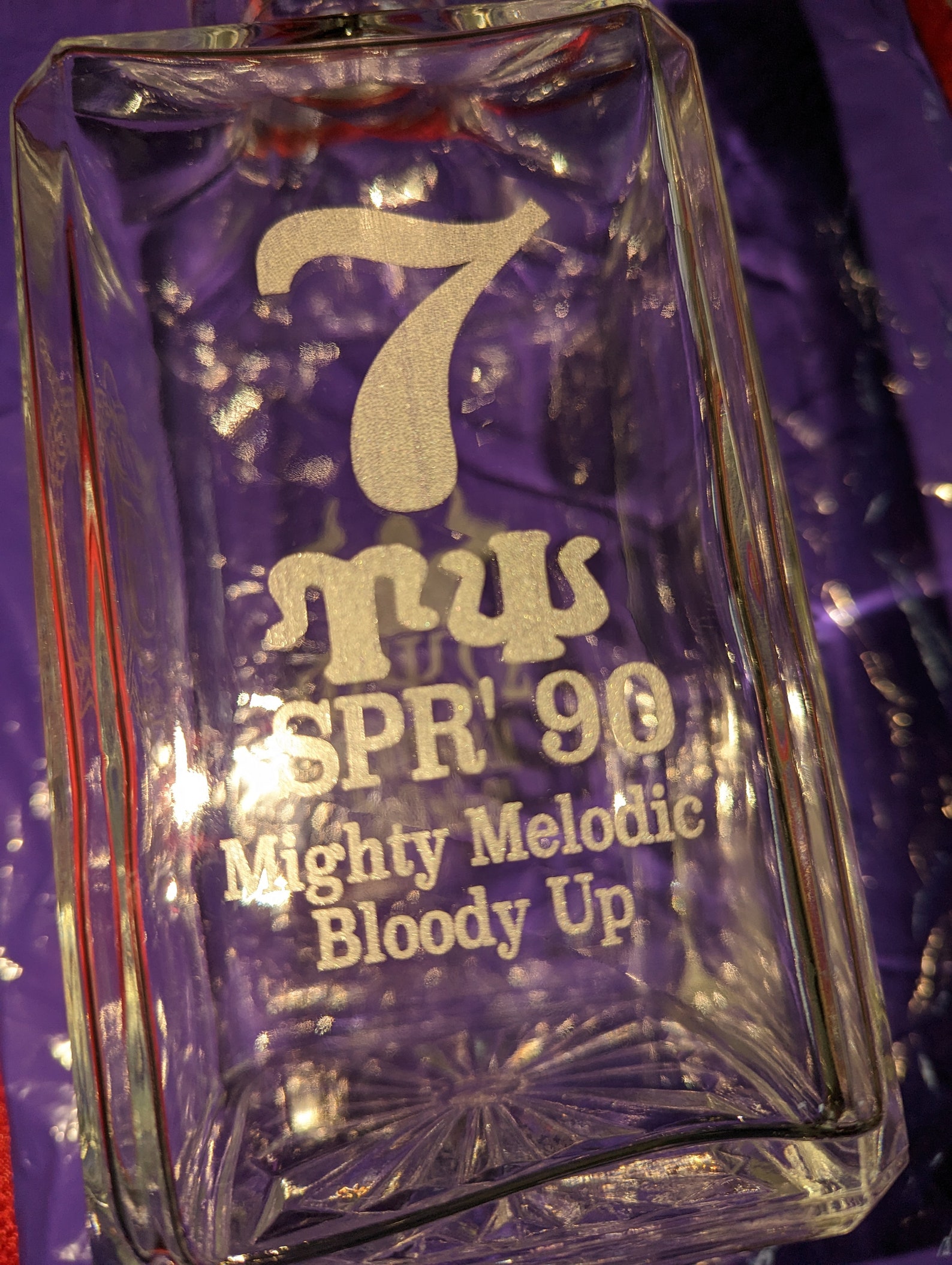 Personalized Glass Decanter for Omega Psi Phi Fraternity, Inc. - Etsy