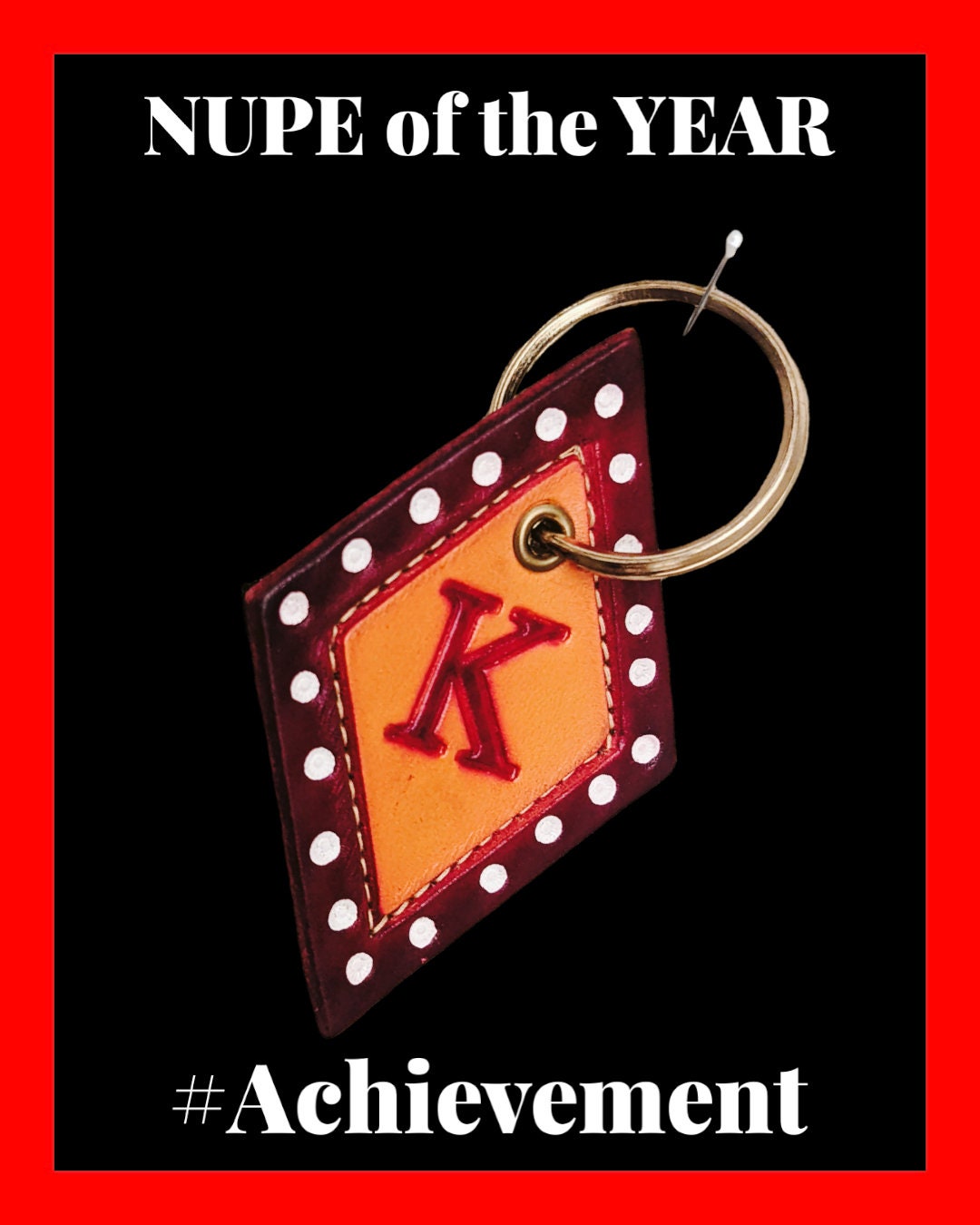 Vintage Leather Kappa Keychain for Kappa Alpha Psi Fraternity, Inc. - Etsy