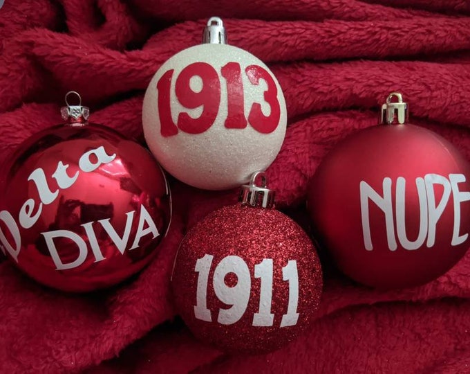 Oo-oop Yo Nupe Kappa Alpha Psi and Delta Diva Inspired Ornament Set ...