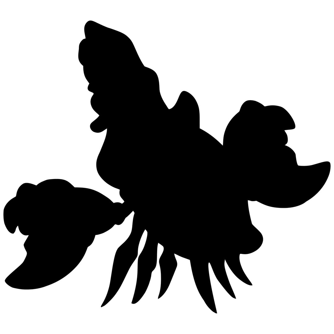 Sebastian From the Little Mermaid Silhouette Vinyl Decal - Black, Red ...