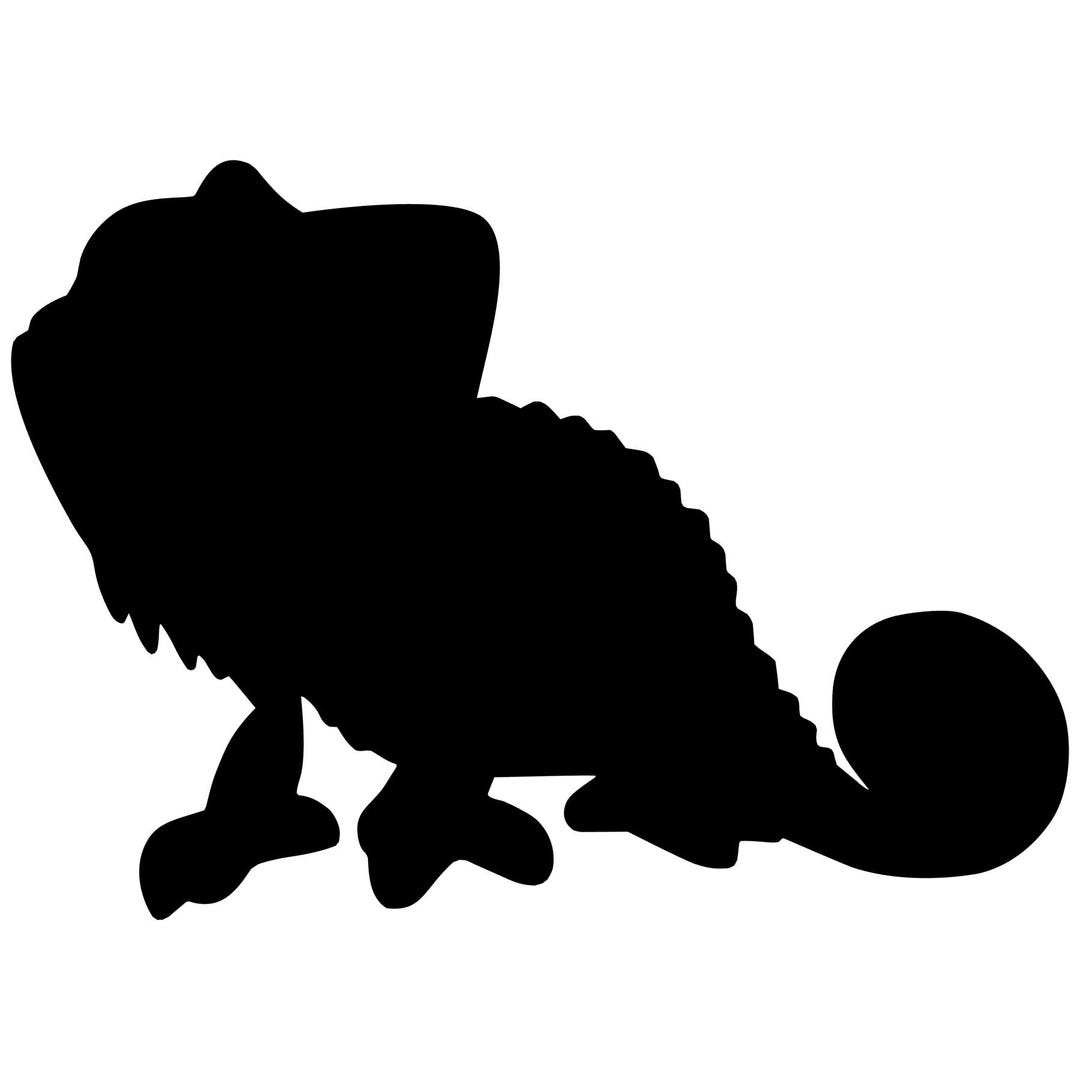 Pascal From Rapunzel Tangled Silhouette Vinyl Decal - Black, Red ...