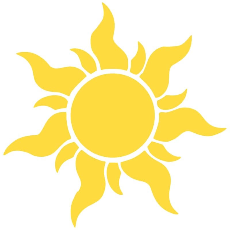 Rapunzel Sun Svg - Etsy