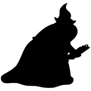 Monsters Inc Roz Silhouette Vinyl Decal - Black, Red, Silver, White ...