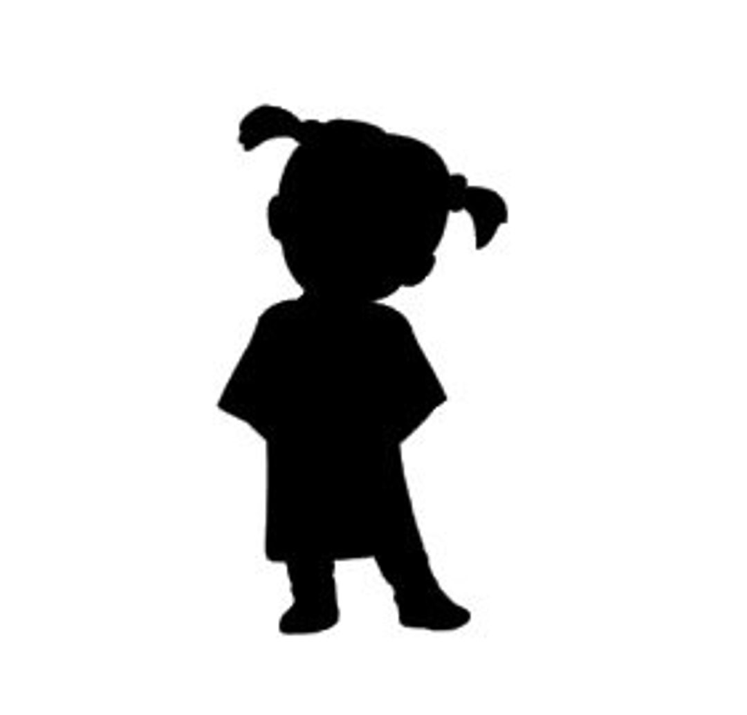 Disney Boo Silhouette From Monsters Inc Vinyl Decal Black - Etsy Canada