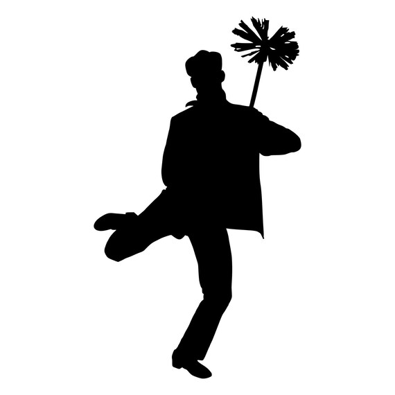 Mary Poppins Silhouette Chimney Sweep
