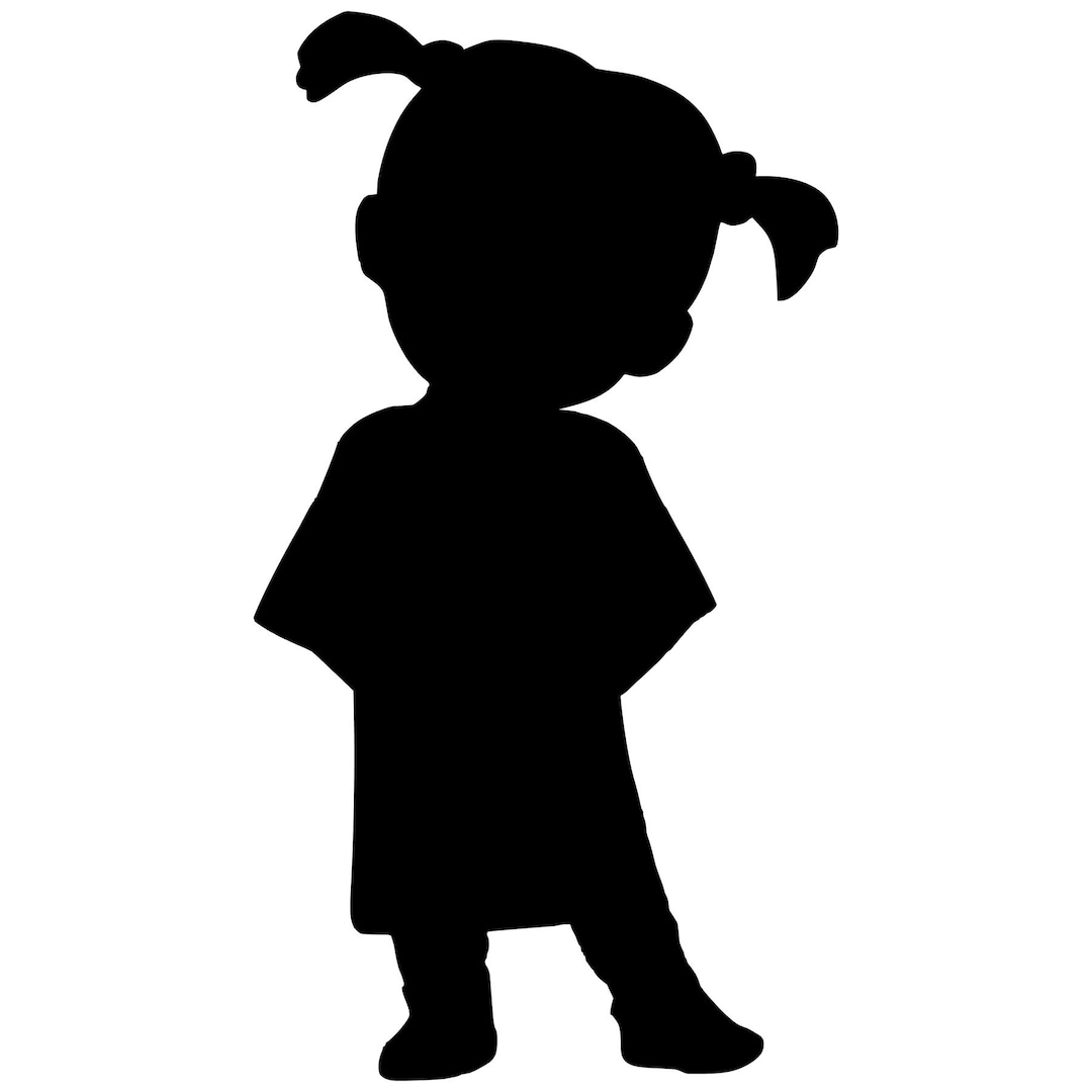 Monsters Inc Boo Silhouette Vinyl Decal - Black, Red, Silver, White ...