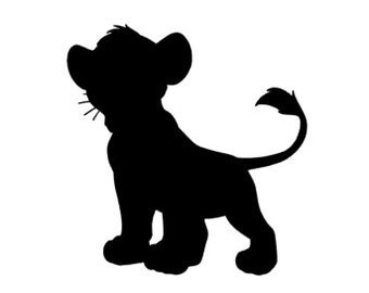 Young Simba Decal | Etsy