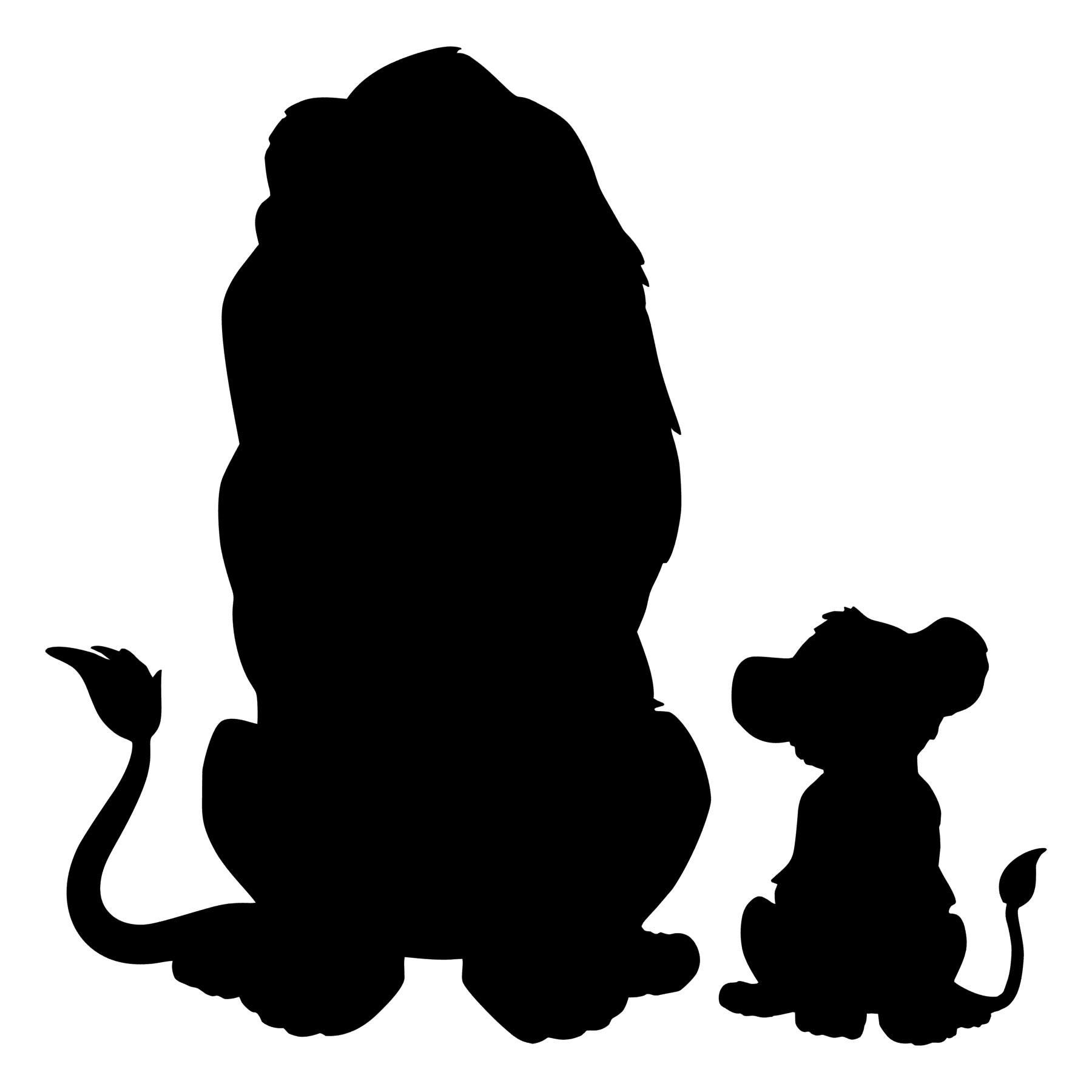 Simba En Nala Silhouet Case For Samsung Galaxy S21 Official Lion King