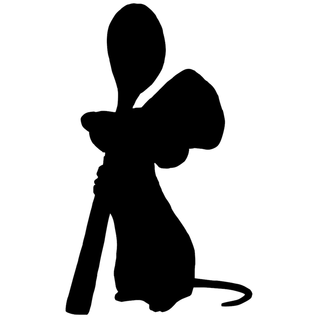 Ratatouille Remy Decal Silhouette Vinyl Decal - Black, Red, Silver ...