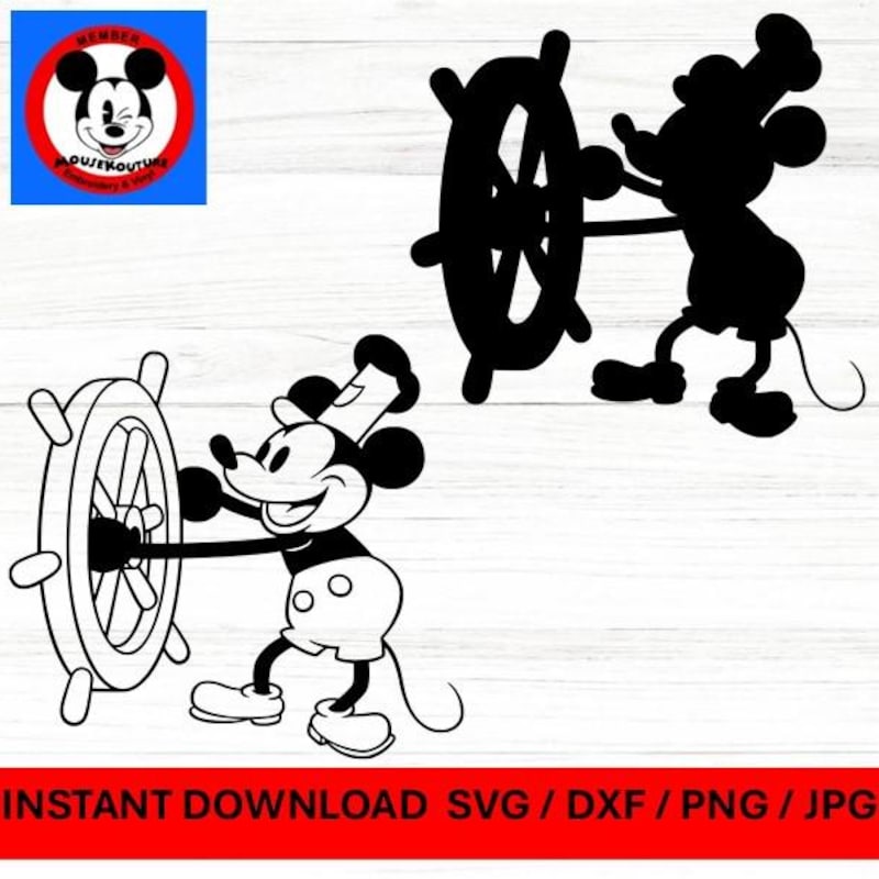 Steamboat Willie Svg - Etsy