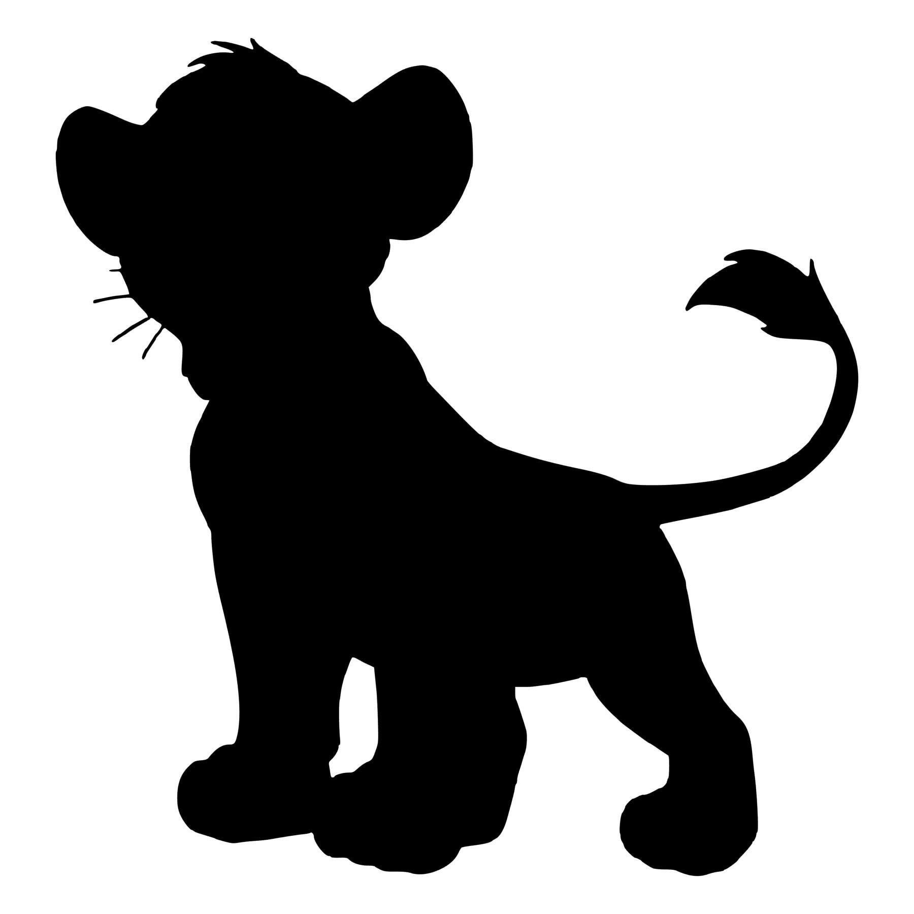 Lion King Silhouette Simba Crown Svg, Lion King Svg, Hakuna Matata