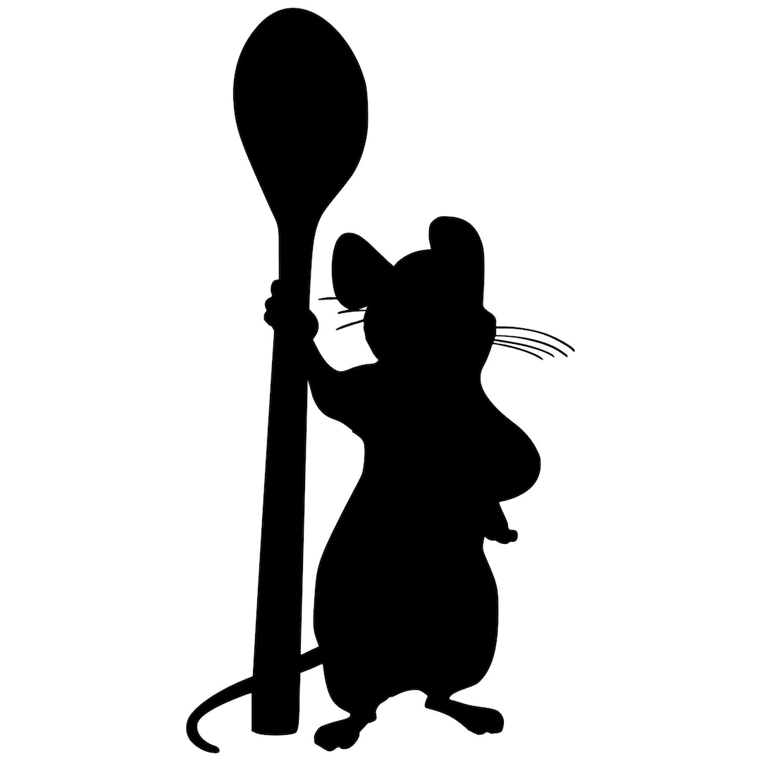 Ratatouille Remy Decal Silhouette Vinyl Decal - Black, Red, Silver ...