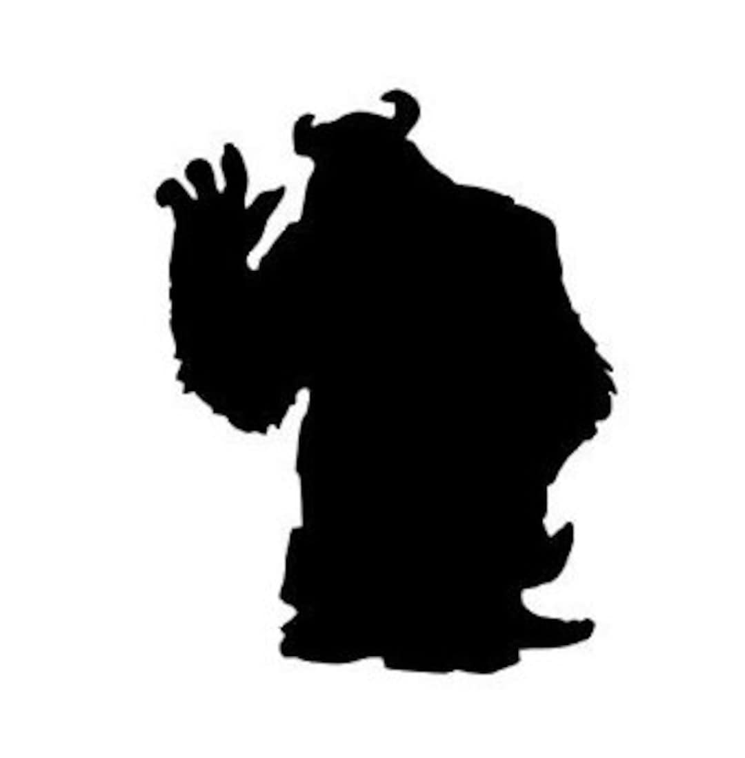 Disney Sully Silhouette From Monsters Inc Vinyl Decal Black, Red ...