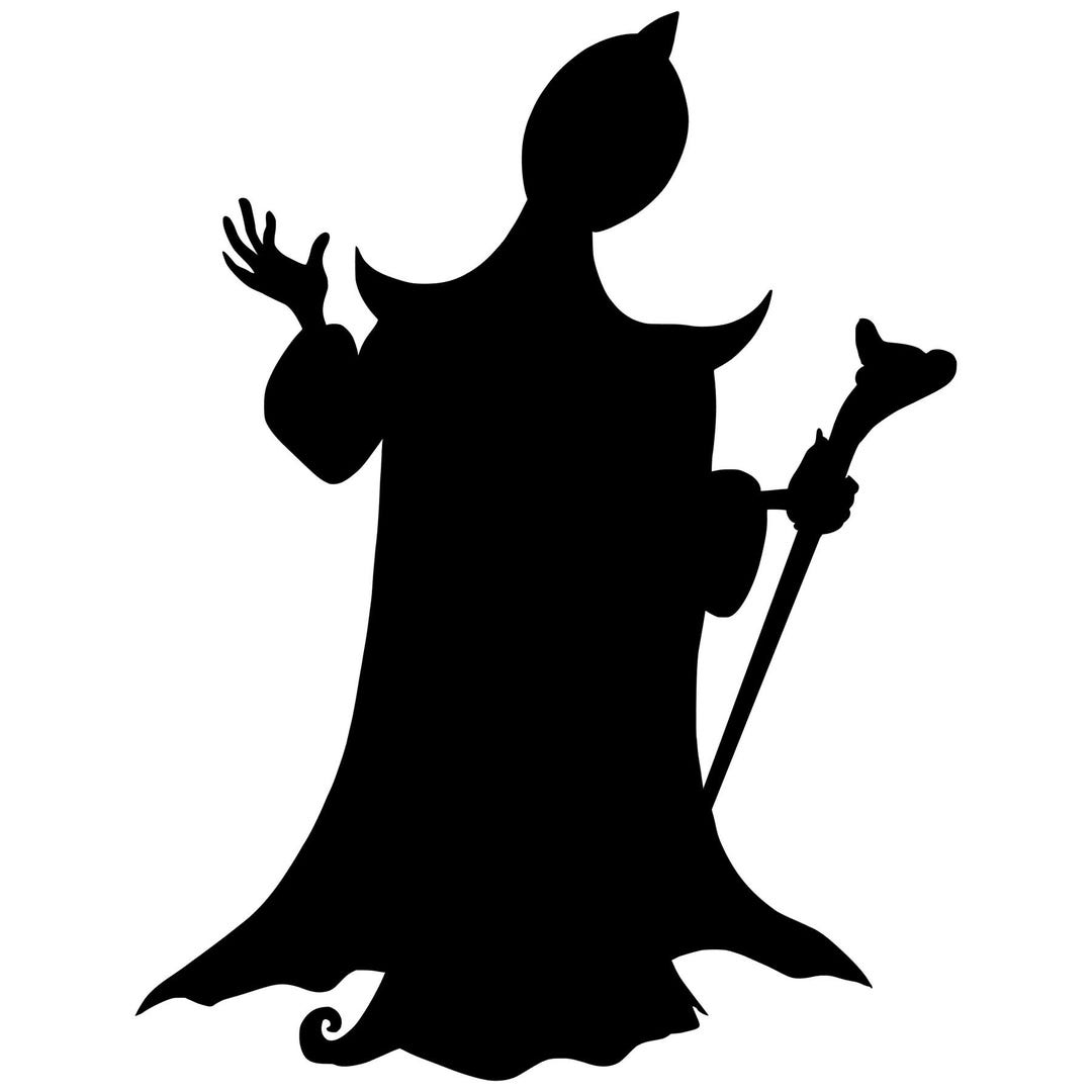 Jafar From Aladdin Silhouette Vinyl Decal Black, Red, Silver, White ...