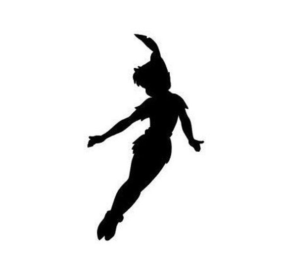Peter Pan Silhouette Vinyl Decal Black Red Silver White - Etsy