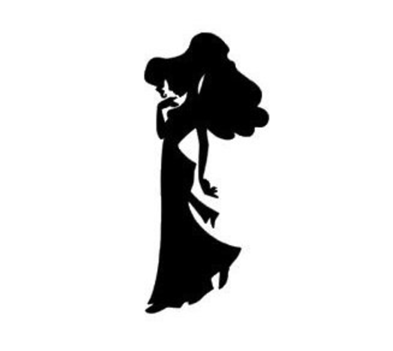 Meg From Hercules Silhouette Vinyl Decal Black Red Silver - Etsy
