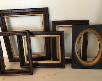 Antique wood frame | Etsy