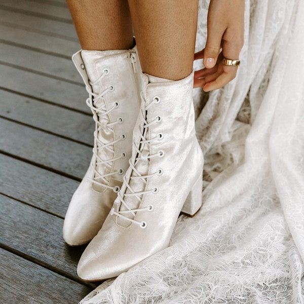 Wedding Boots - Etsy