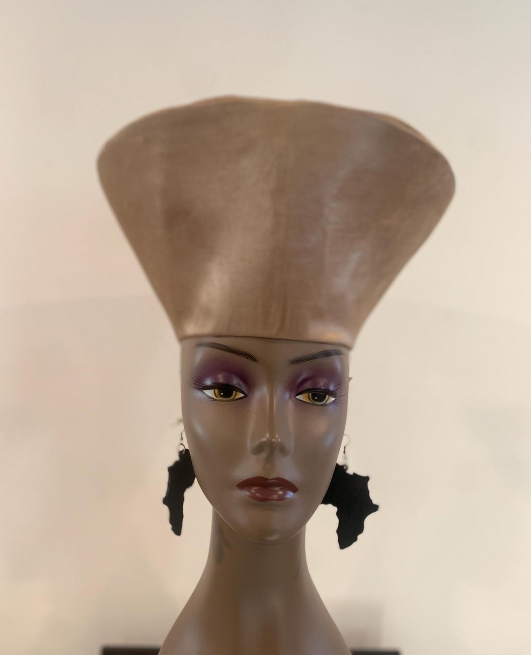 African Gold Crown Head Dress Hat Kufi, Zulu Hat Open / Closed Top - Etsy