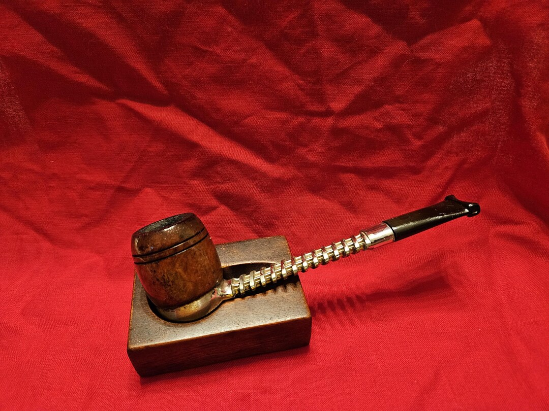 Vintage Estate Pipe Twin Flow Metal Pipe With Removable Bowl - Etsy