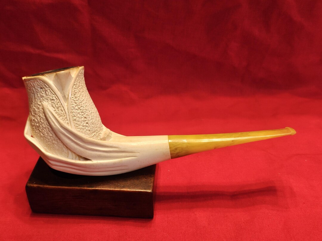 Beautiful Vintage Estate Hand Carved Meerschaum Pipe - Etsy