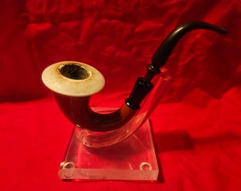 African Gourd Pipe, African Gourd Calabash Pipe, Gourd Pipe With Case ...