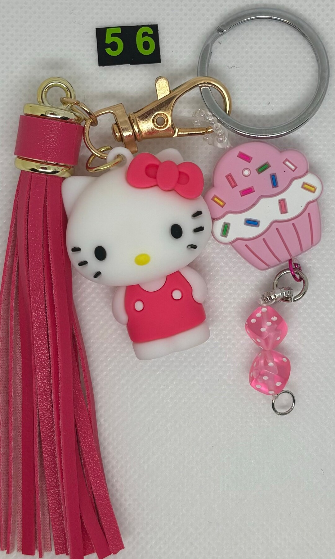 Handmade Custom Key Chain - Hello Kitty - Etsy