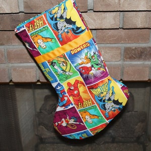 DC Comics Christmas Stocking Batman Stocking Wonder Woman | Etsy