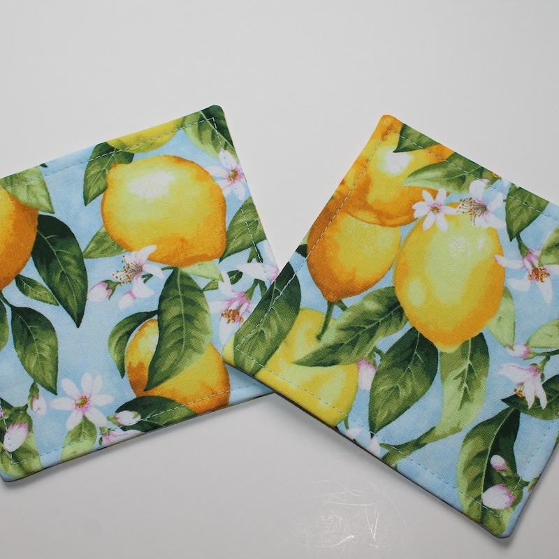 Lemon Coasters - Etsy