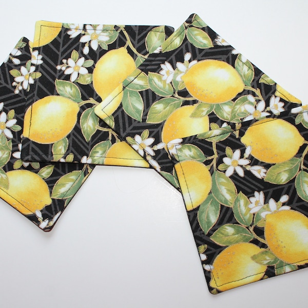 Lemon Coasters - Etsy