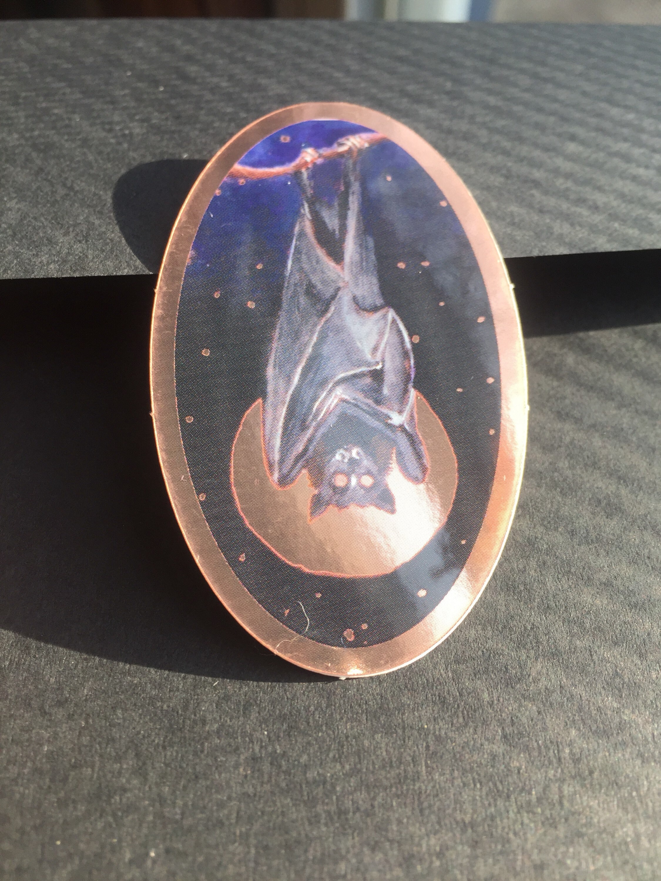 Copper Bat Flying Fox Sticker 10 Pack Decal Moon Gold Metal Halloween ...