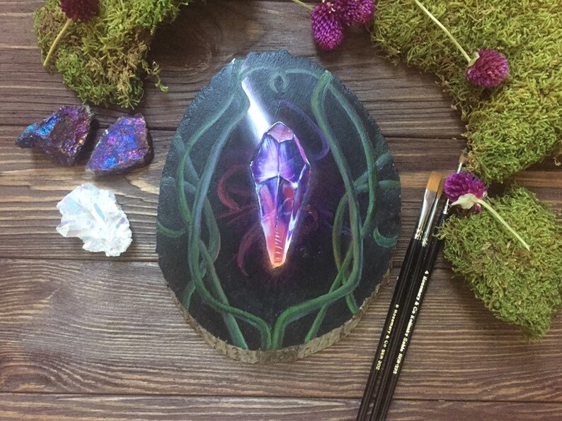 The Dark Crystal Painting Fan Art - Crystal of Truth Oil Painting ...