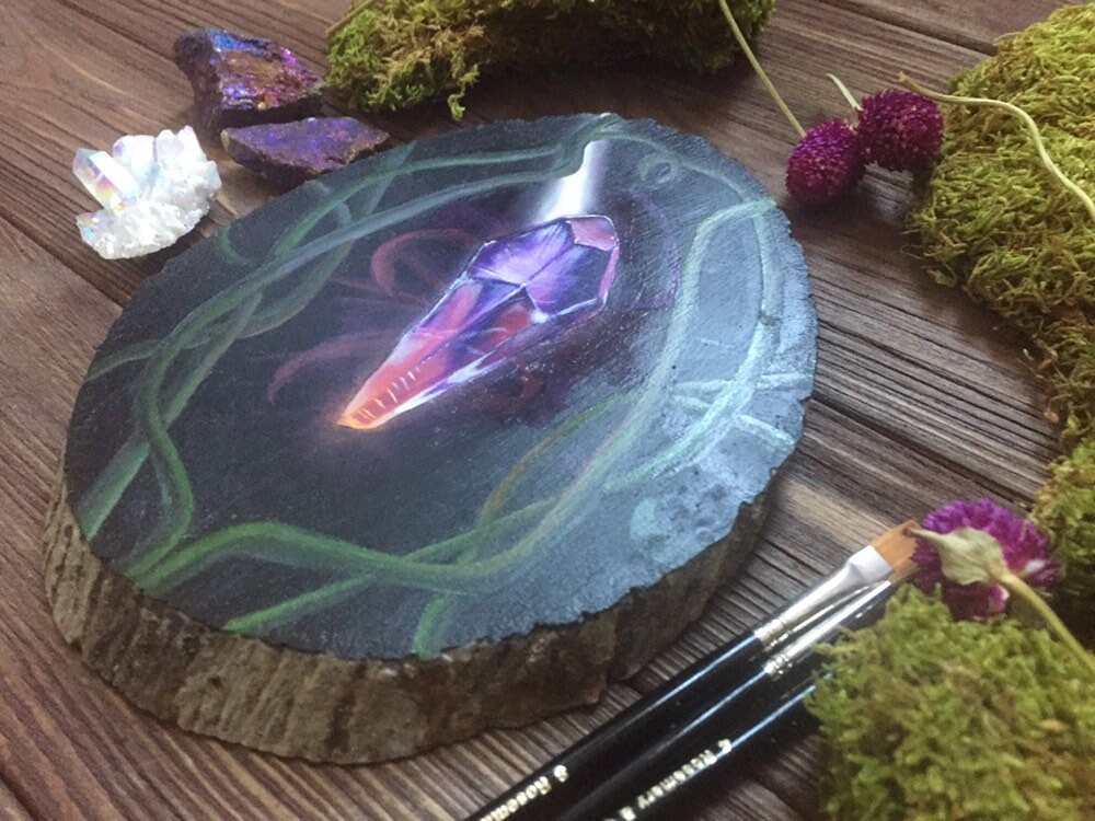 The dark crystal painting fan art - crystal of truth oil painting ...