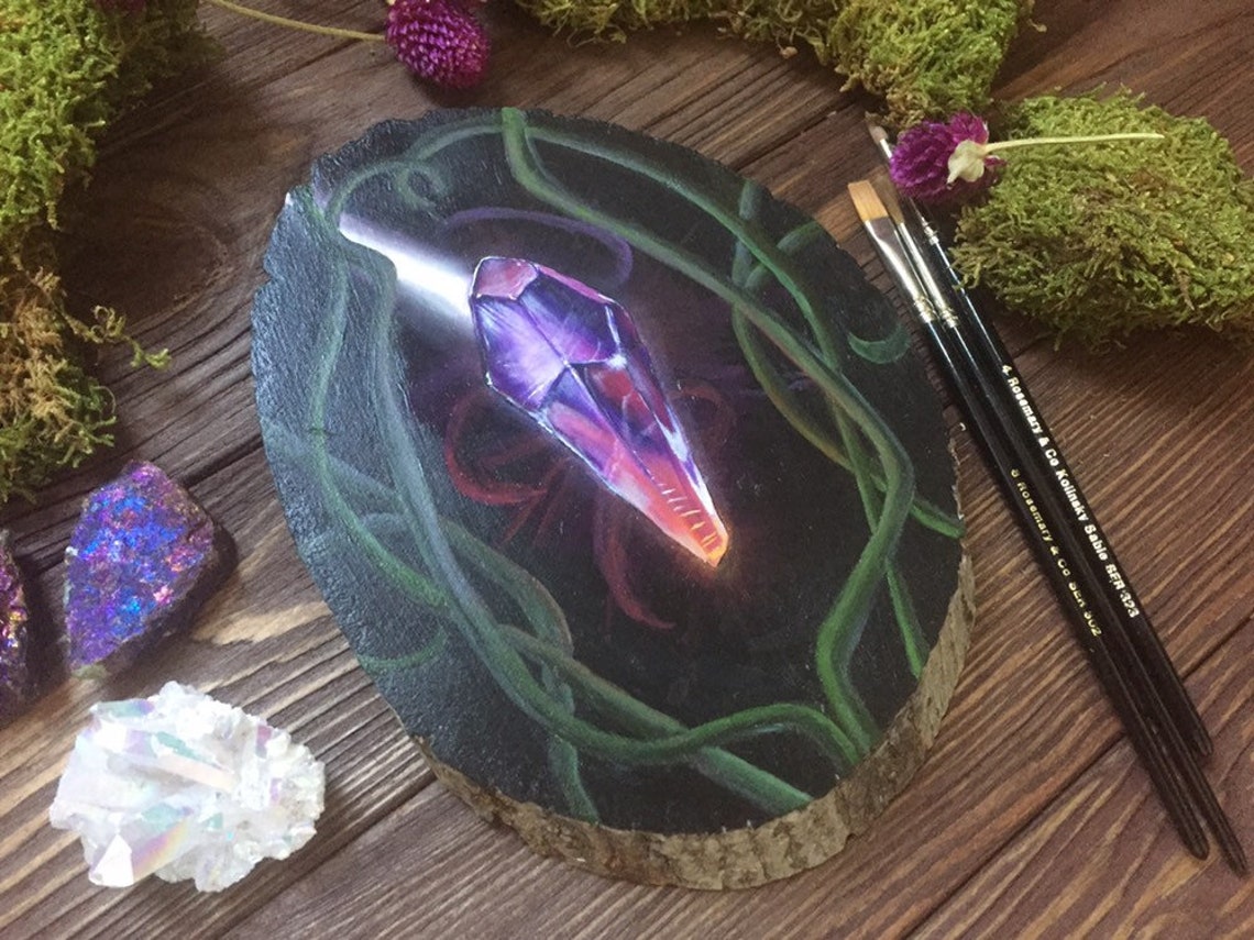 The Dark Crystal Painting Fan Art - Crystal of Truth Oil Painting ...