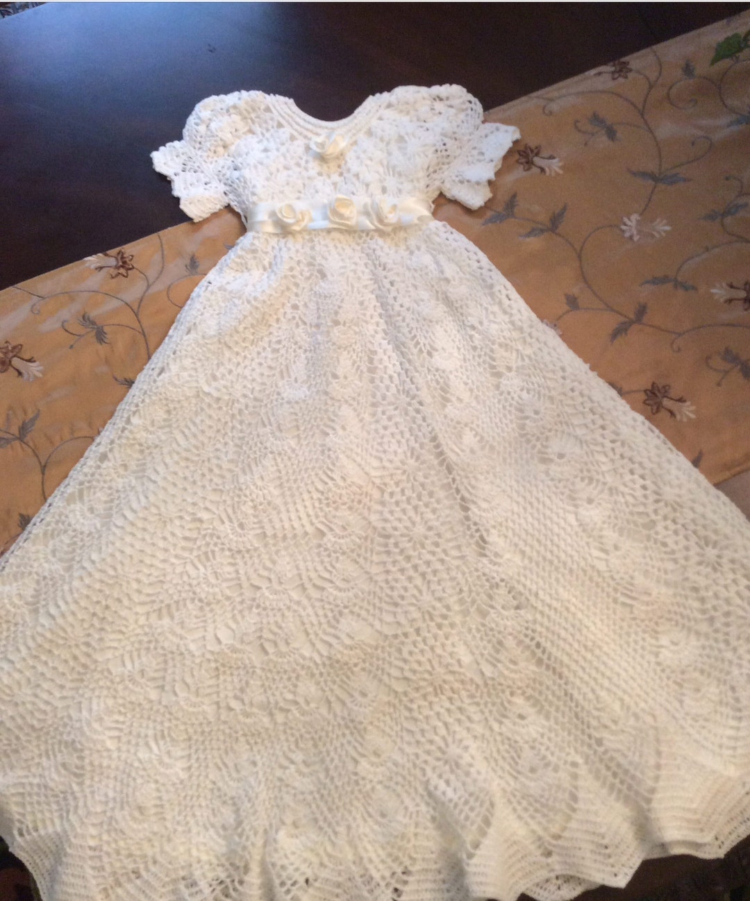 Crochet Gown Heirloom Christening Pattern, Baby Crochet Dress ... Crochet Gown Heirloom Christening Pattern, Baby Crochet Dress ...