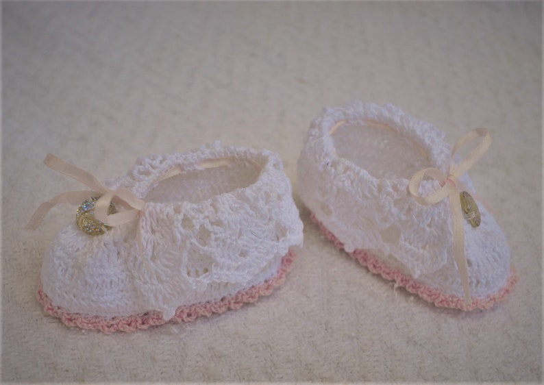 Heirloom Slipper Bootie Pattern, Crochet Baby Booties, Crochet Pattern ...