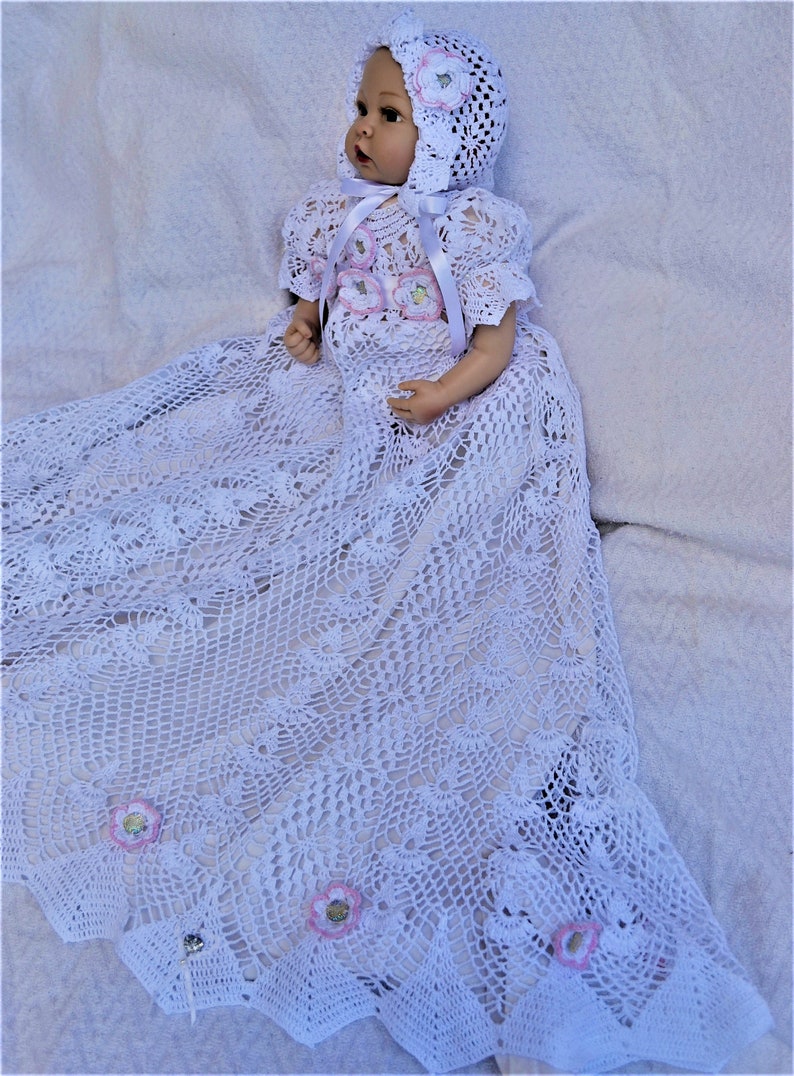 Crochet Gown Heirloom Christening Pattern Christening Dress | Etsy Crochet Gown Heirloom Christening Pattern Christening Dress | Etsy